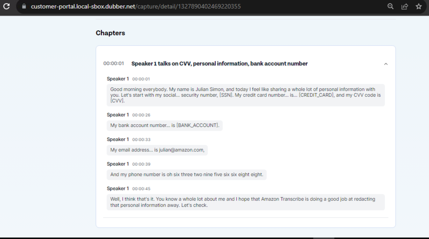 Redaction - Feature Overview – Dubber