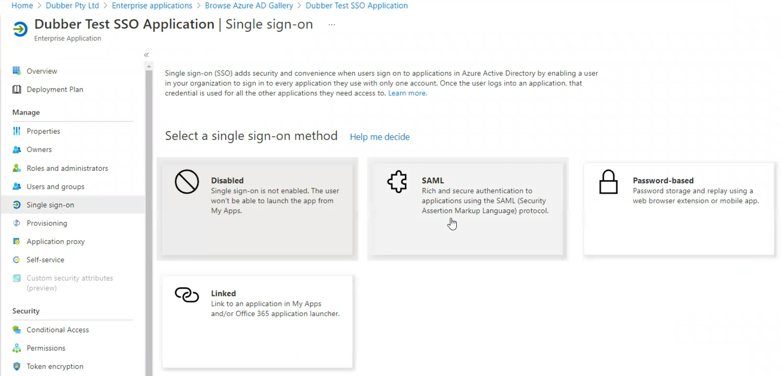 SSO - How to Enable IdP Initiated SAML SSO in Azure AD – Dubber