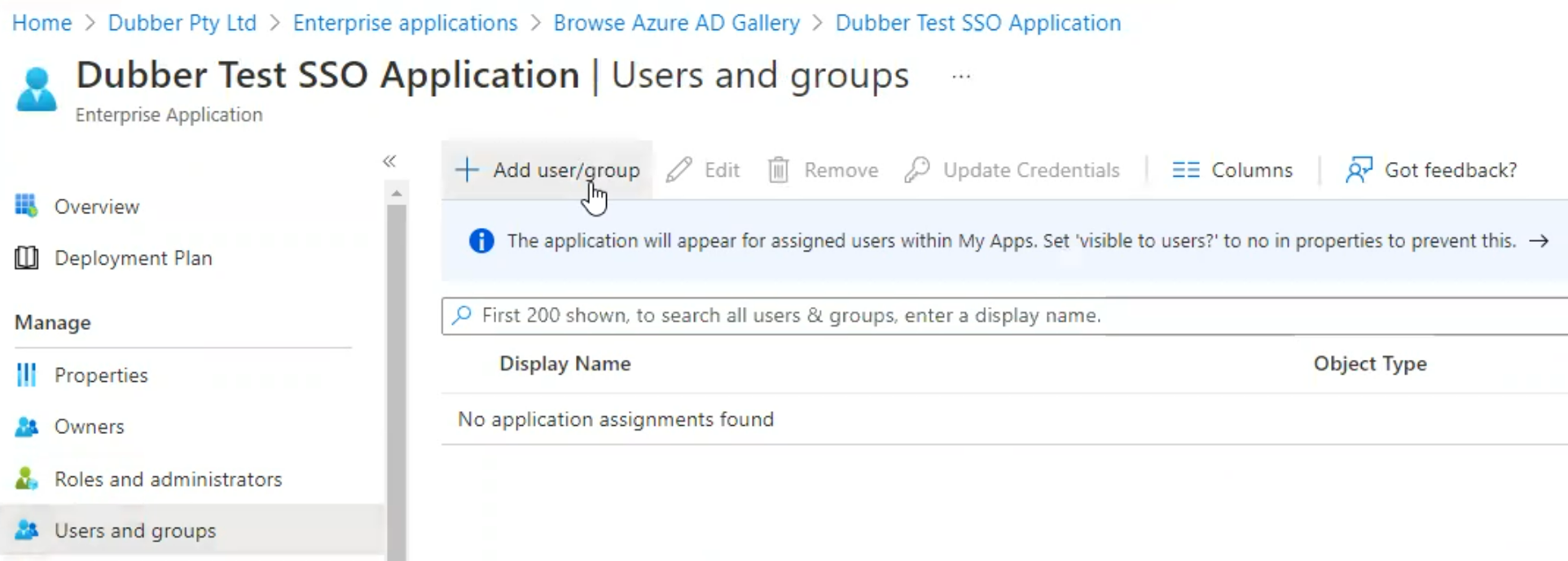 SSO - How to Enable IdP Initiated SAML SSO in Azure AD – Dubber